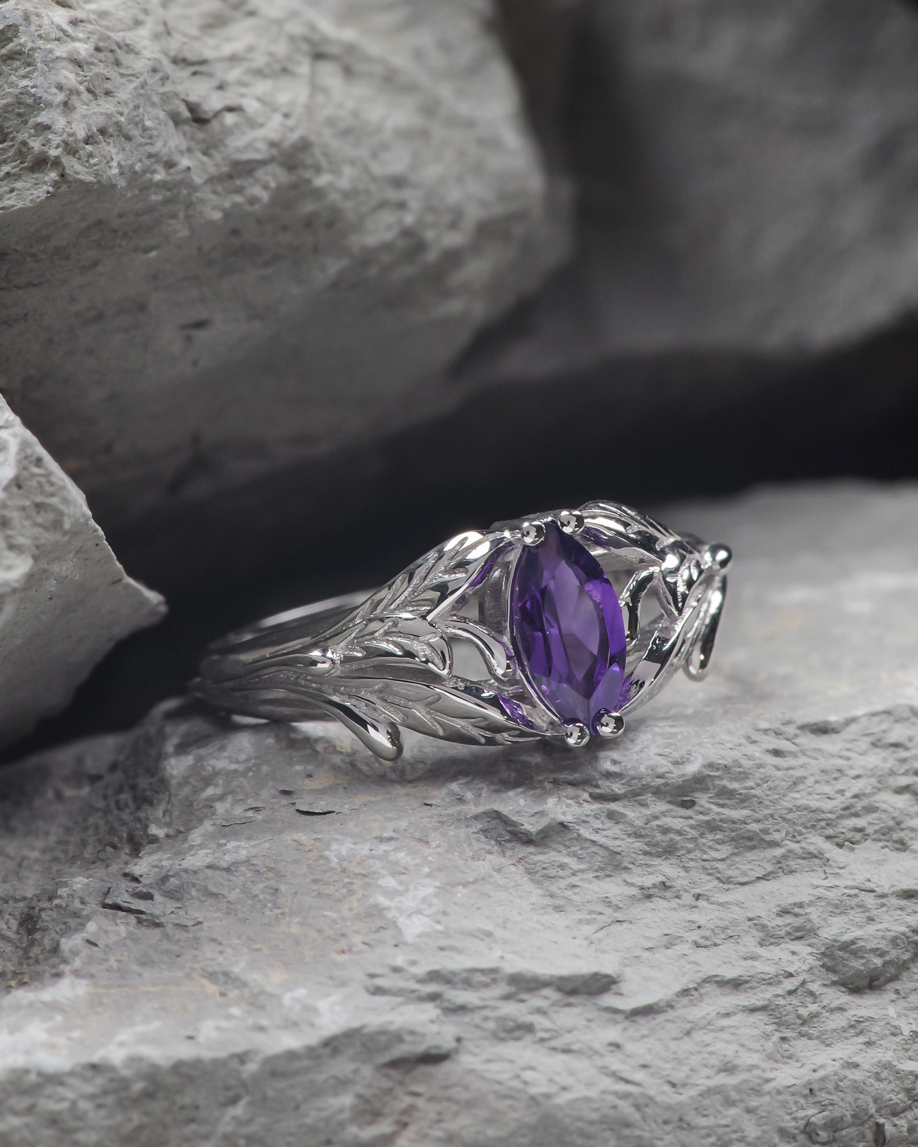 Amethyst Rings┃Engagment rings with Amethyst┃Bridal sets – Eden Garden ...