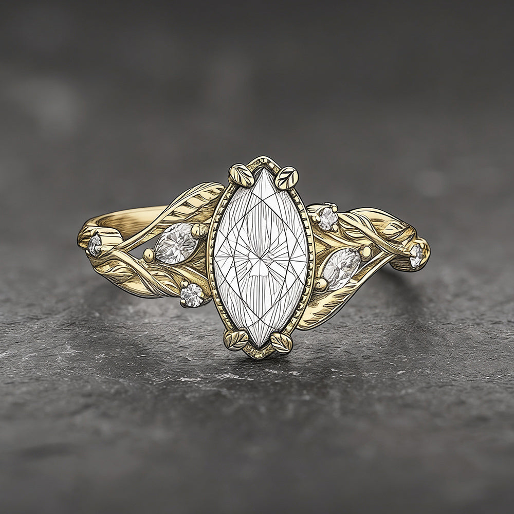 Pink Gemstone Engagement Rings┃Handmade Nature Inspired Jewelry ...